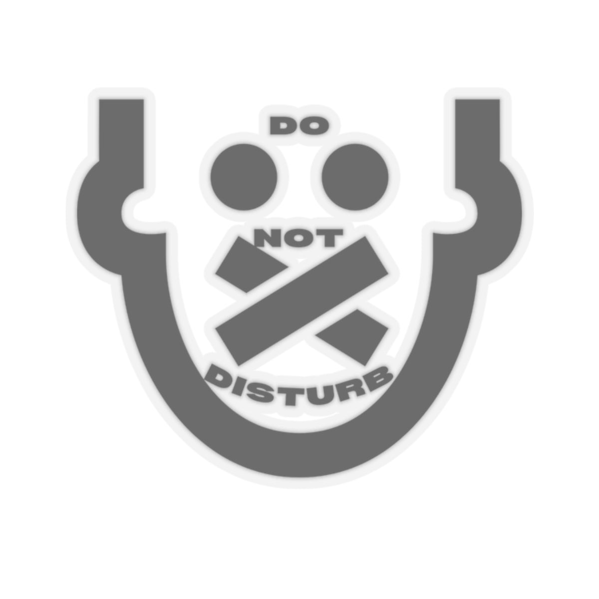 Cross Mouth DND Kiss-Cut Sticker – Apparelently Design